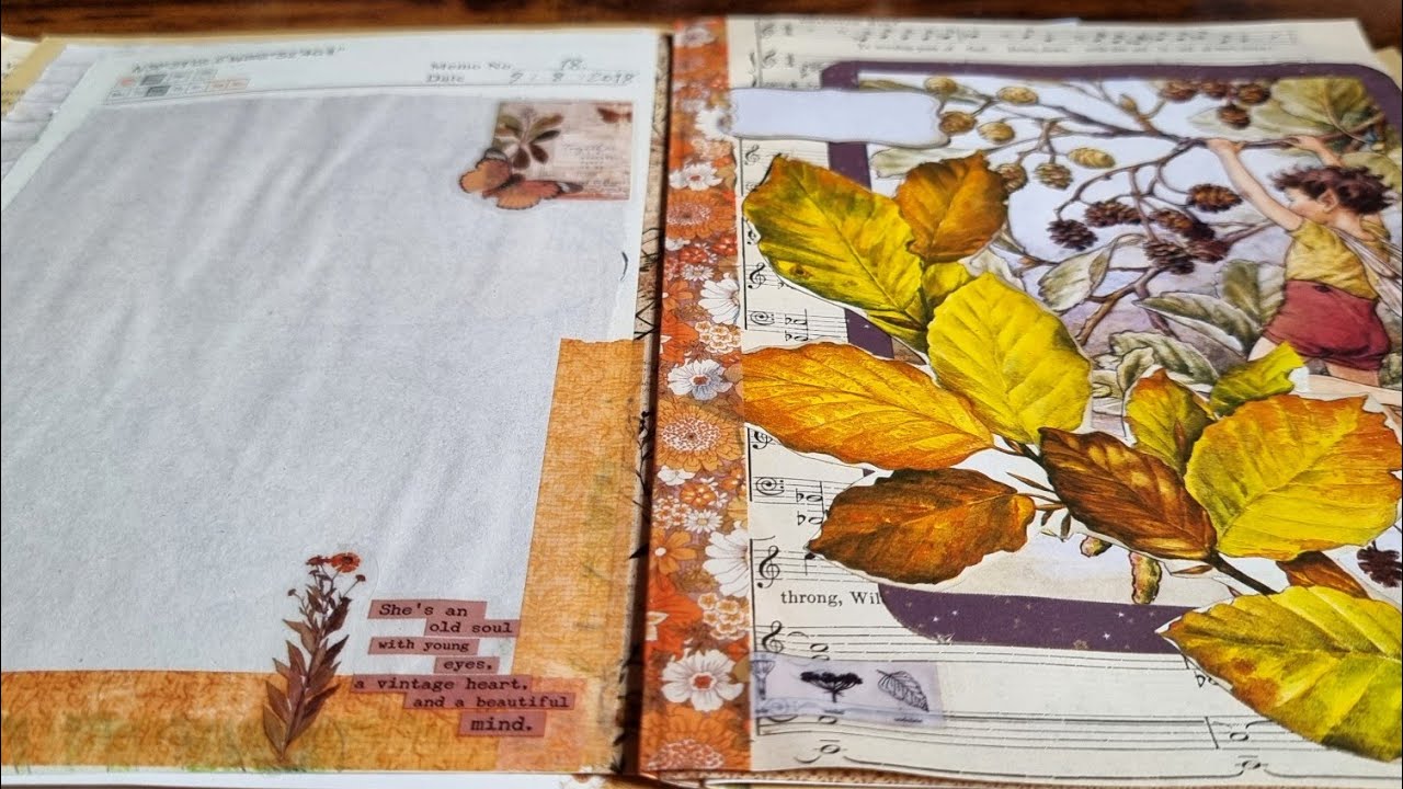 How to make your own journal pages Using Large Book illustrations Part ...