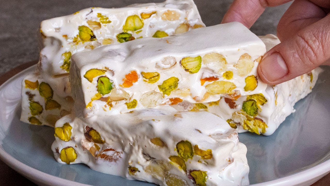 Perfect Treats for Holidays and Christmas 🎄! Quick, easy Almond Nougat ...