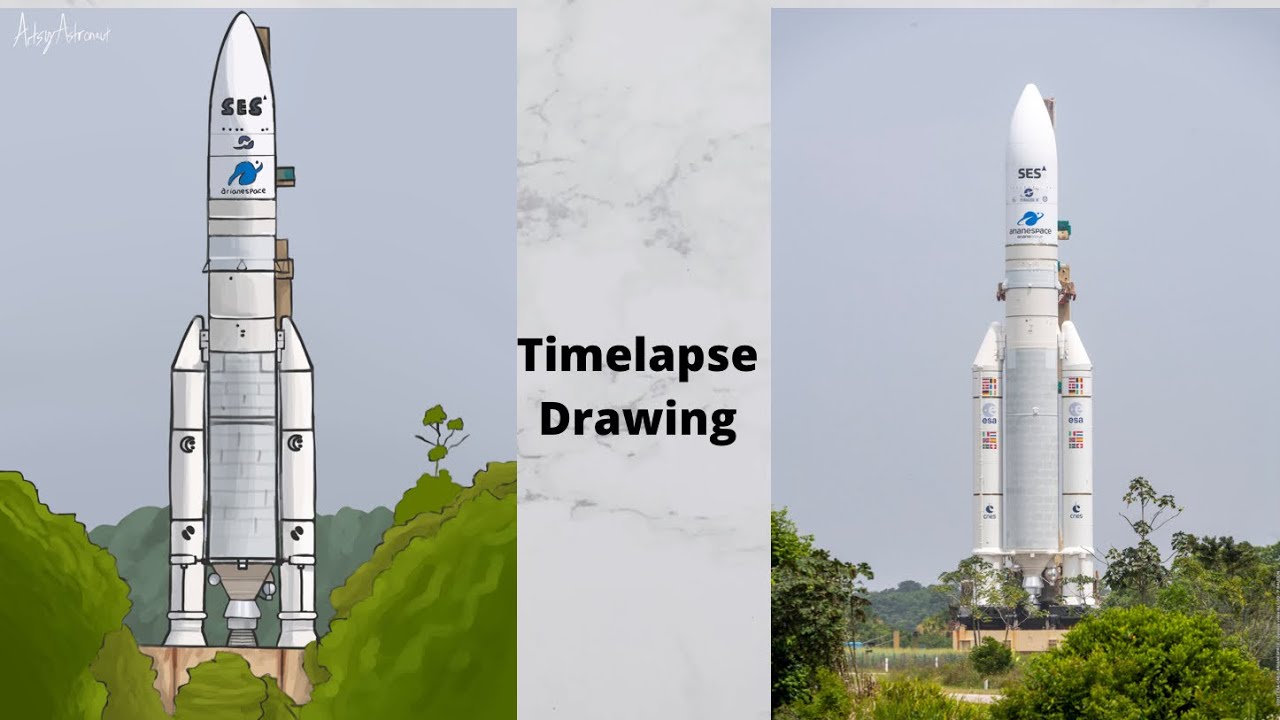 Ariane 5 | Timelapse Drawing - YouTube