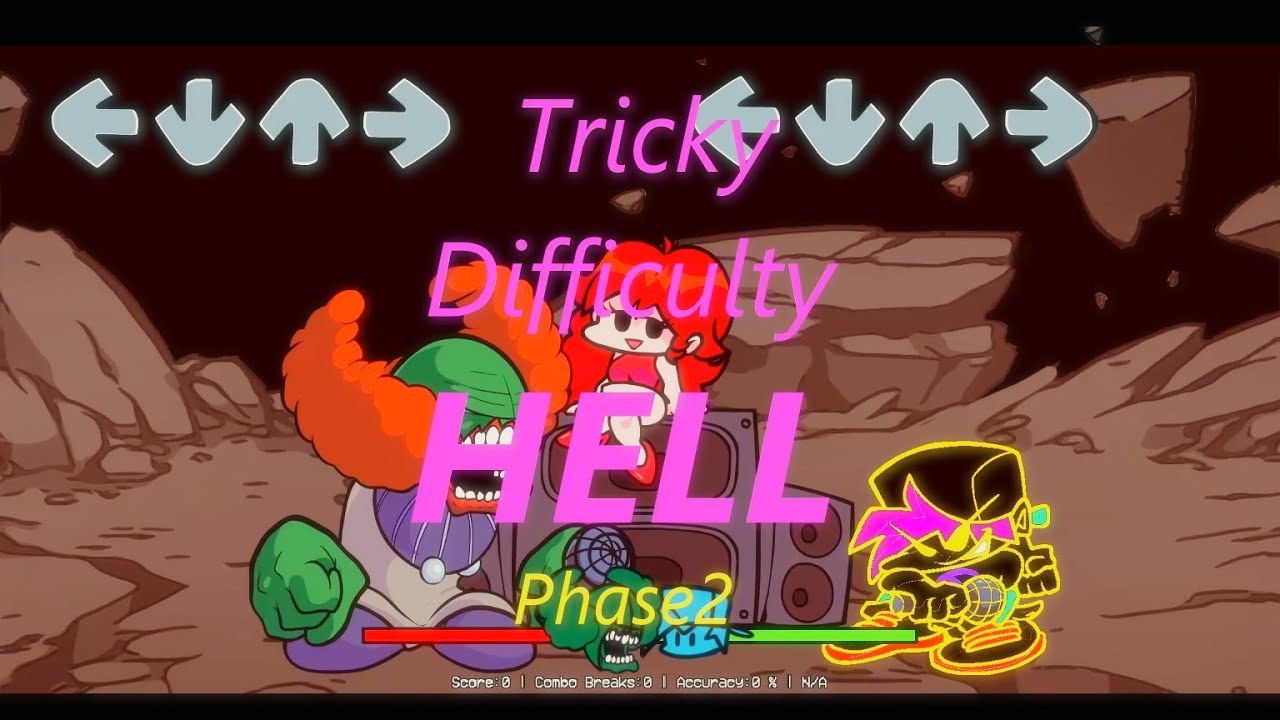 【FNF】Vs. Tricky Difficulty HELL Phase2 - YouTube
