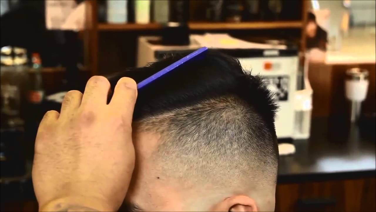 How to | Mid Skin Fade | Pompadour Comb Over | Hard Part - YouTube