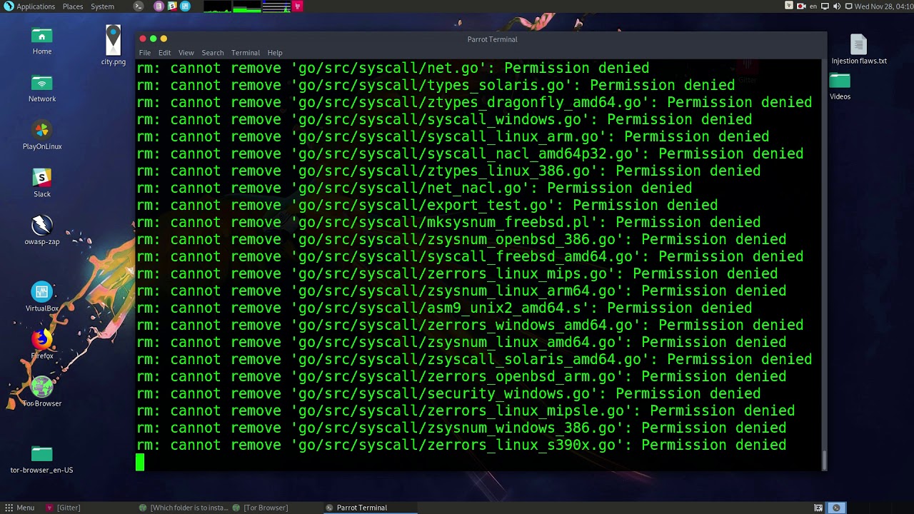 Remove Golang Binary Installition With Terminal On Parrot Security 9731