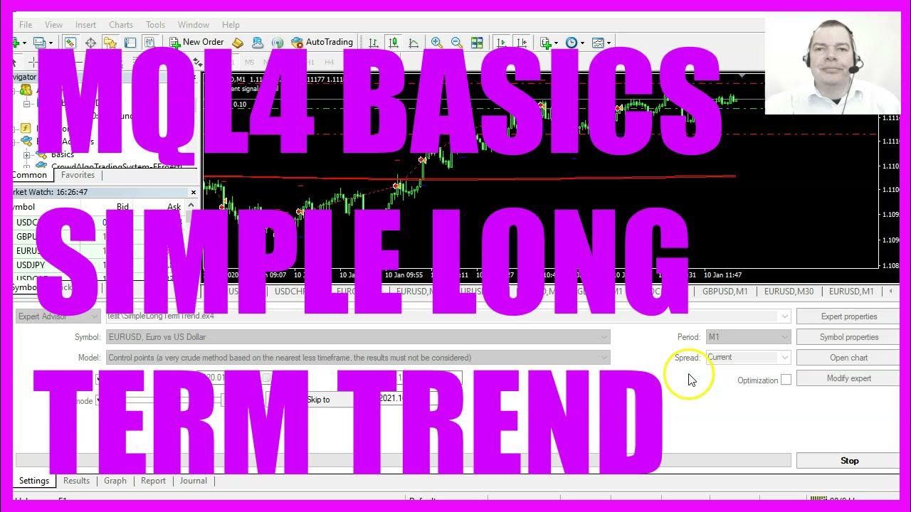 MQL4 TUTORIAL BASICS - 128 SIMPLE LONG TERM TREND - YouTube