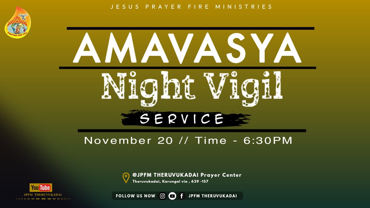 Live || Amavasya Night Vigil Prayer || 20 November 2025 || Sis. Viola ...