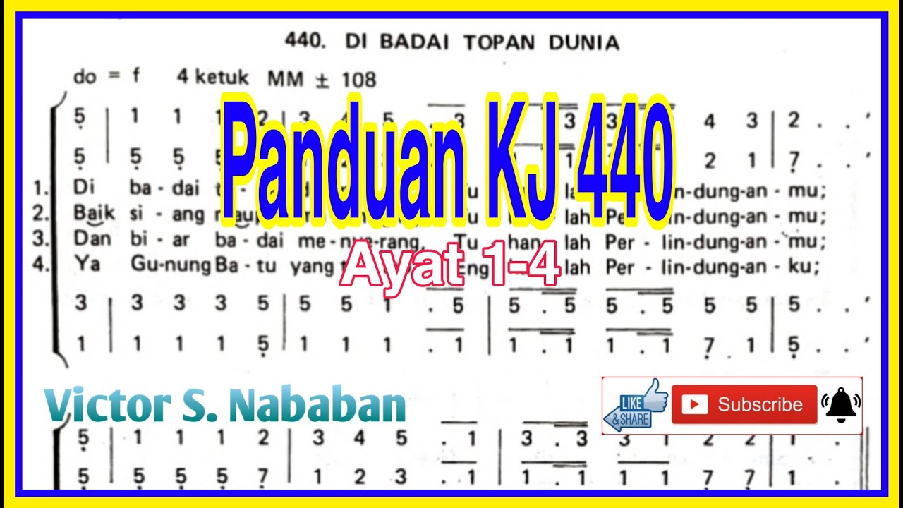 Panduan KJ 440 DI BADAI TOPAN DUNIA || Ayat 1-4 - YouTube