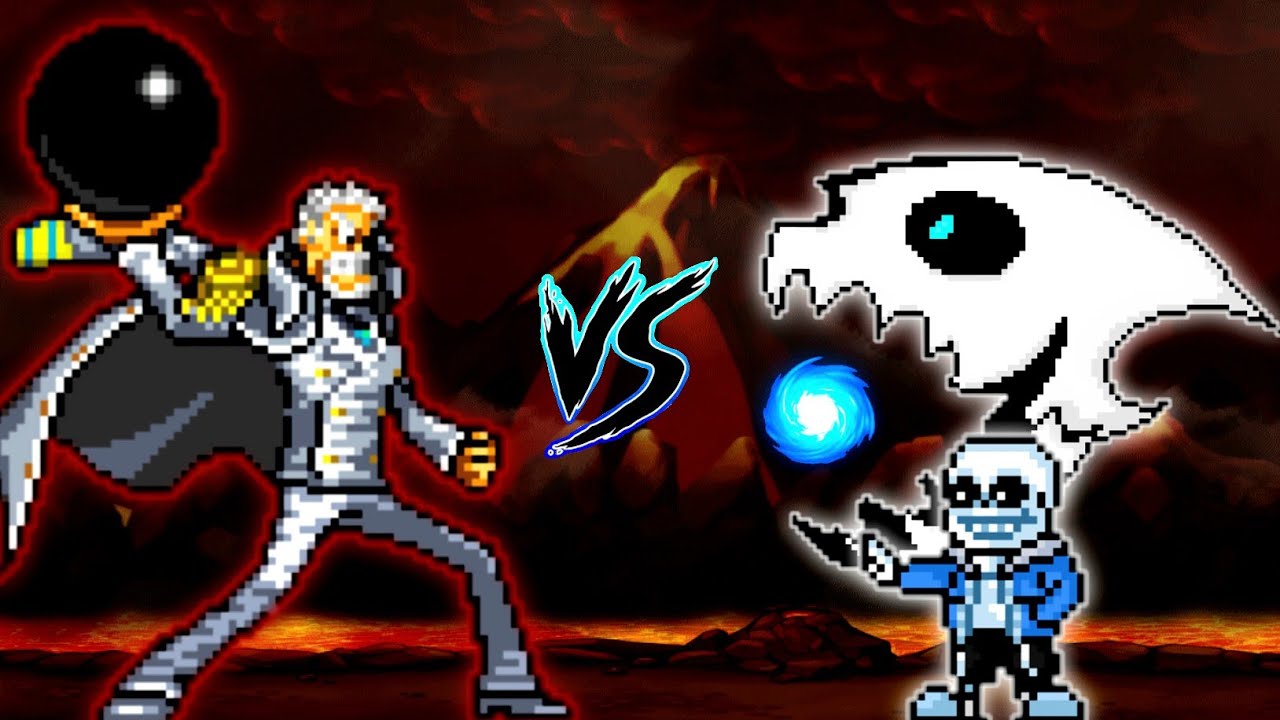 Monkey D Garp V3 (New) VS Classic Sans V3 in Jump Force Mugen - YouTube