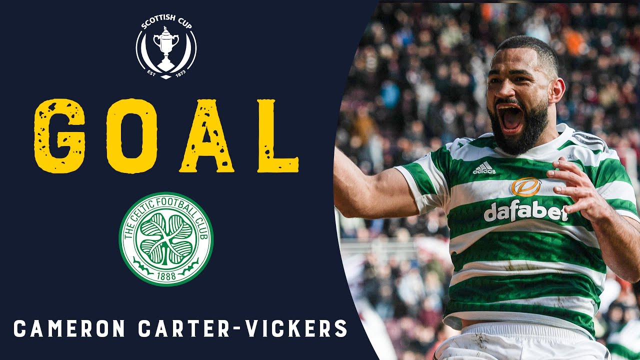 GOAL - Cameron Carter-Vickers | Hearts v Celtic | Scottish Cup Quarter ...
