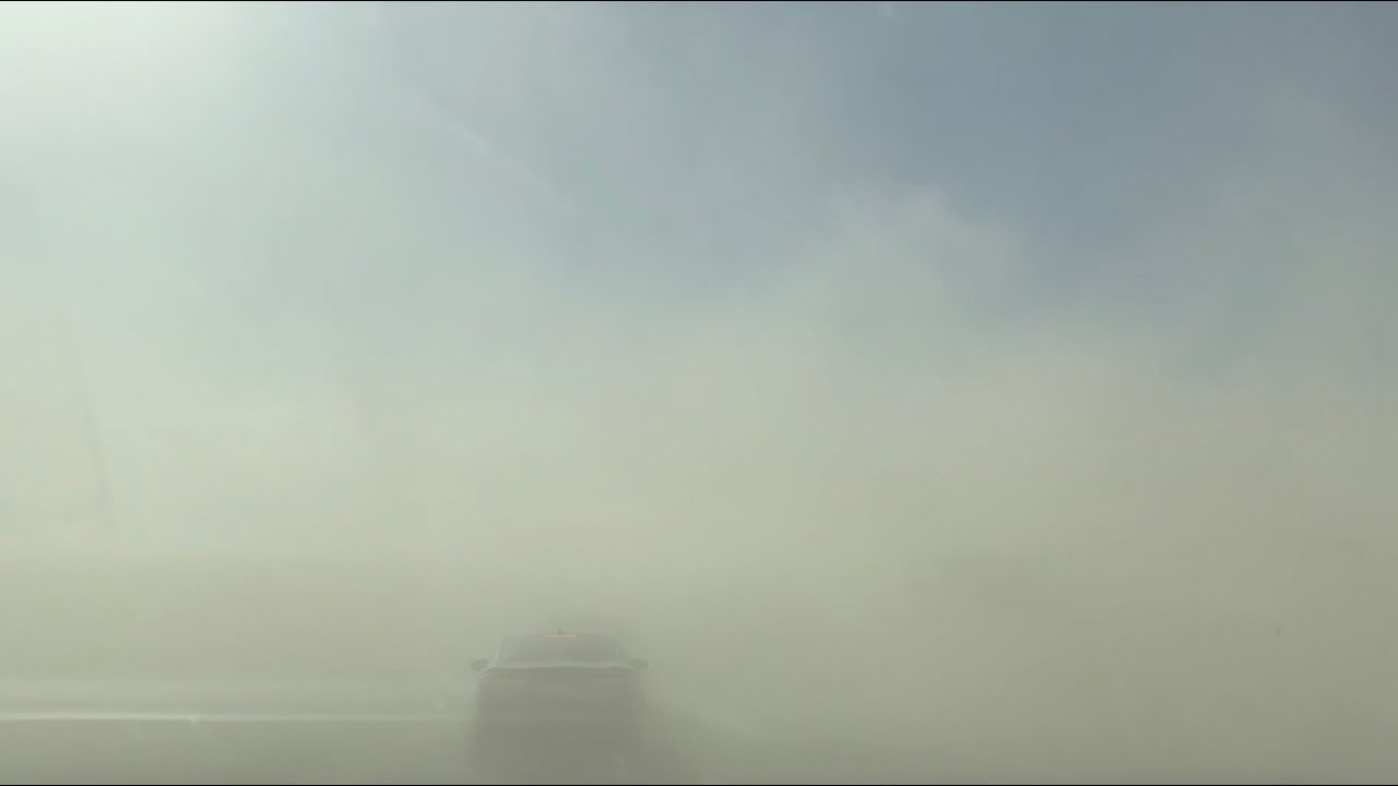 Severe Dust Storm Causes Low Visibility at California-Nevada Border ...