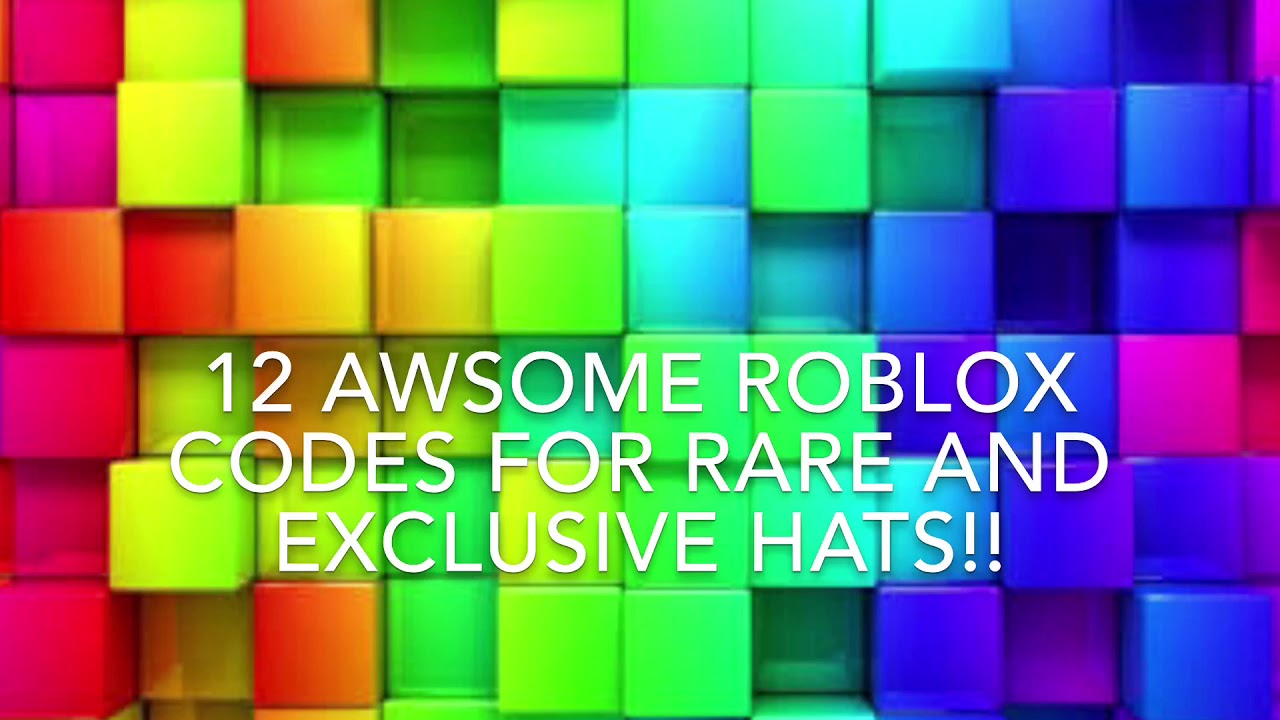 12 ROBLOX CODES FOR AWSOME HATS!!!!!!!!!!!!!!!!! - YouTube