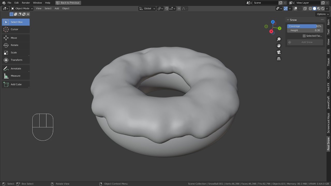 Blender Tutorial - Real snow add-on - YouTube
