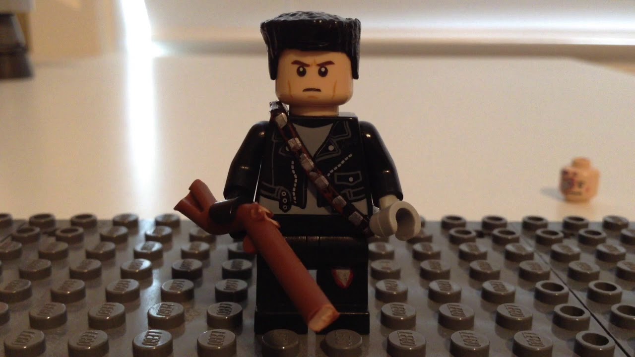 Custom Lego Terminator 2 Minifigure (Battle Damaged) - YouTube