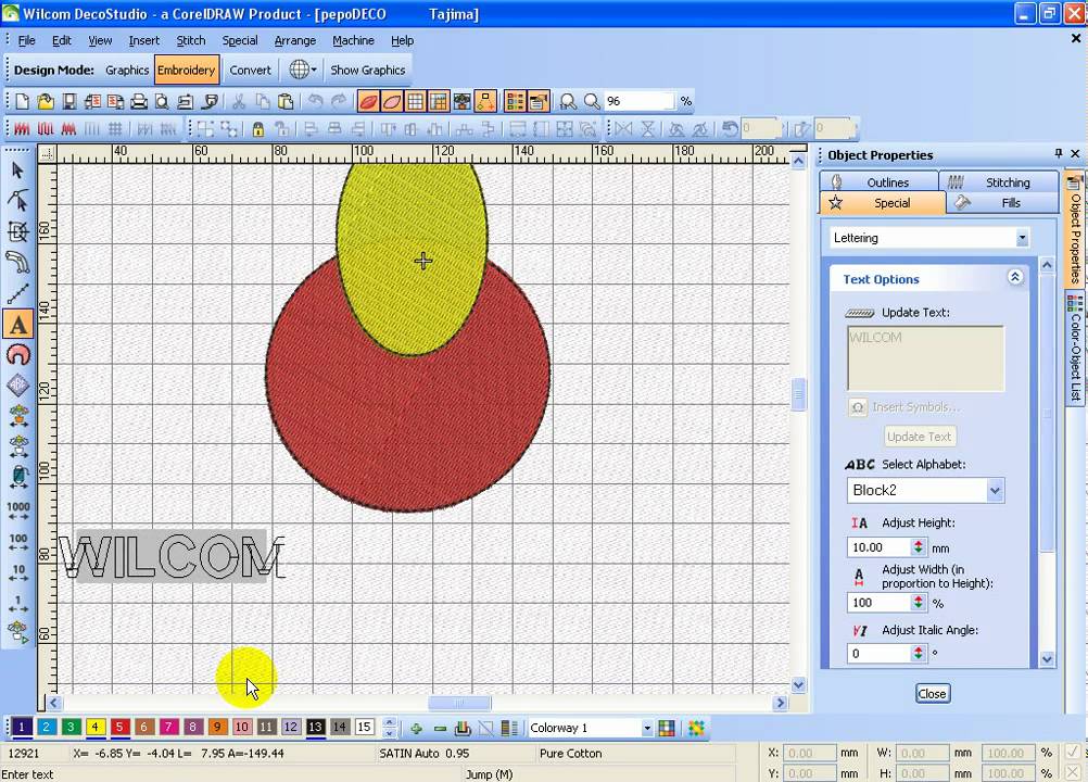 wilcom decostudio e1 2008 - YouTube
