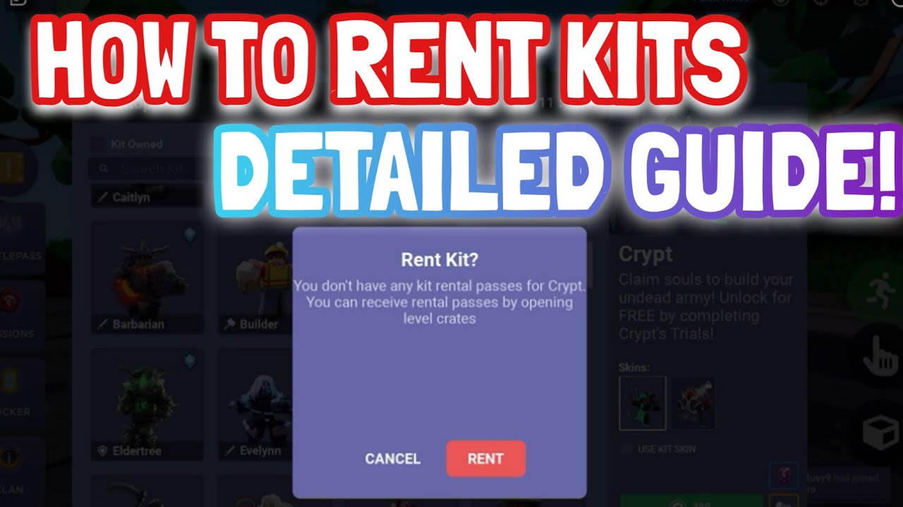 How To Rent Kits! (DETAILED GUIDE) | Bedwars - YouTube
