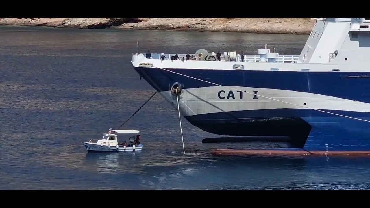 ΔΙΑΔΙΚΑΣΙΑ ΑΝΑΣΥΡΣΗΣ ΤΗΣ ΑΓΚΥΡΑΣ ΠΟΥ ΑΠΩΛΕΣΕ ΠΛΟΙΟ ΣΤΗ ΣΙΦΝΟ - YouTube