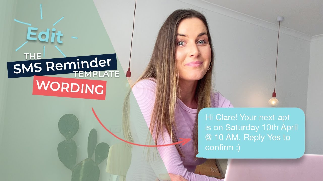 How to edit the SMS Reminder template wording - YouTube