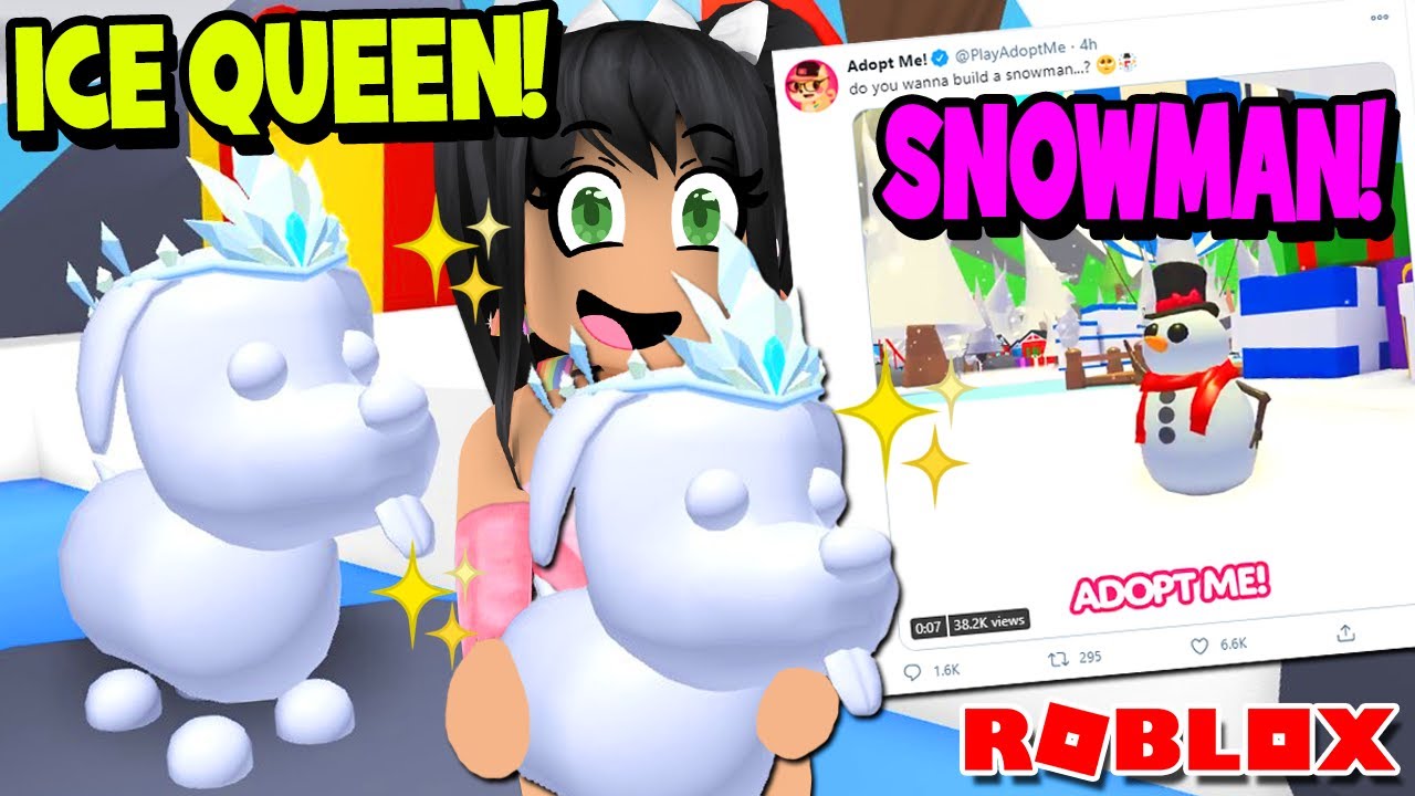 ICE QUEEN, SNOWMAN PET & More! ☃️ Adopt Me Roblox News Tea Leaks - YouTube