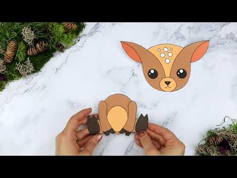 Free Printable Cut and Paste Deer Craft for Kids with Free Deer ...