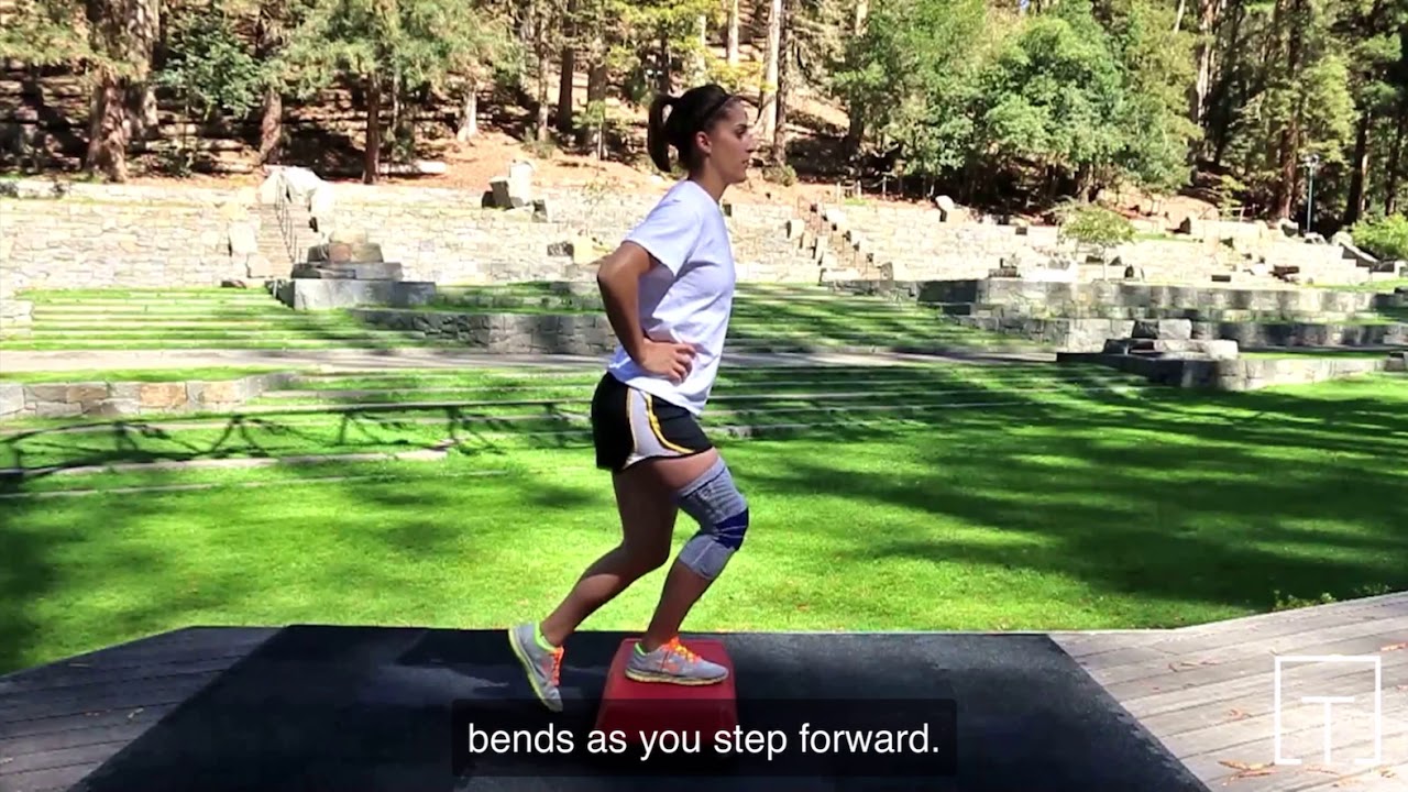 Step Down Then Back: at-home strength exercise - YouTube