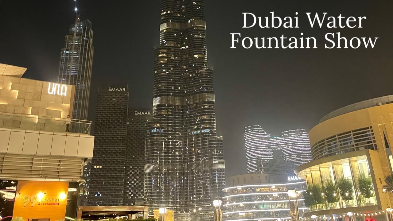 The Dubai Water Fountain Show - YouTube