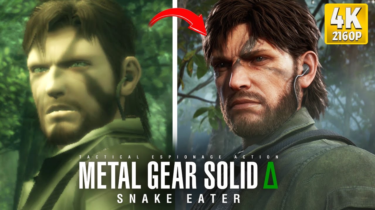 Metal Gear Solid Δ x MGS3 - Evolução Gráfica Lado a Lado (PS2 x PC)[4K ...
