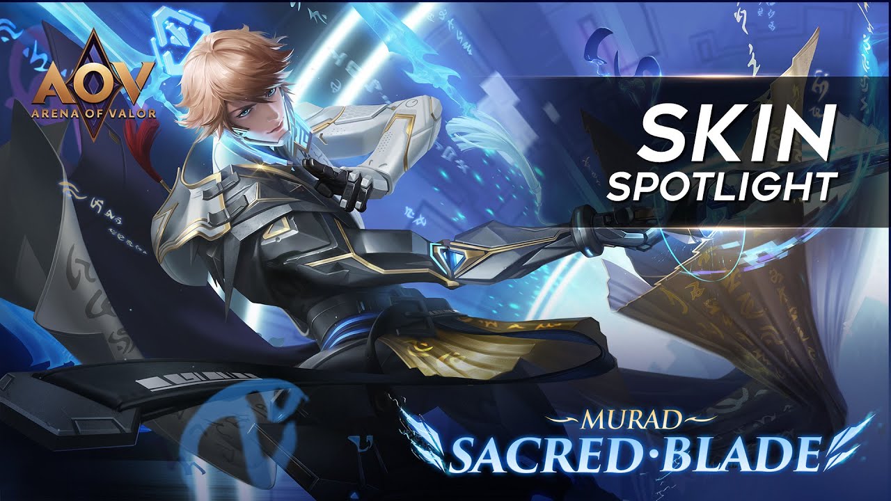 Murad Sacred Blade Skin Spotlight - Garena AOV (Arena of Valor) - YouTube