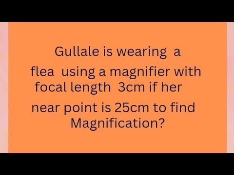 Geometrical optics | Unit 12 | Class 10 physics | numerical problem 7 ...