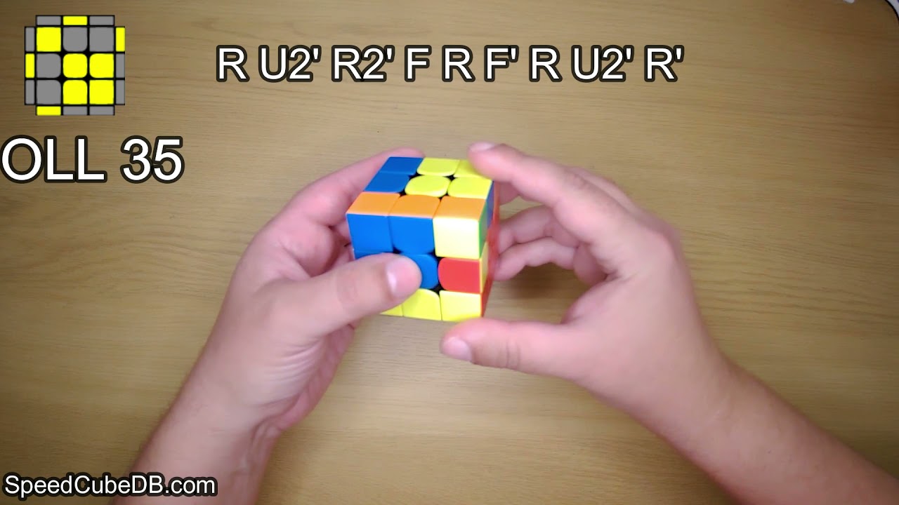 OLL Algorithms - OLL 35 - YouTube