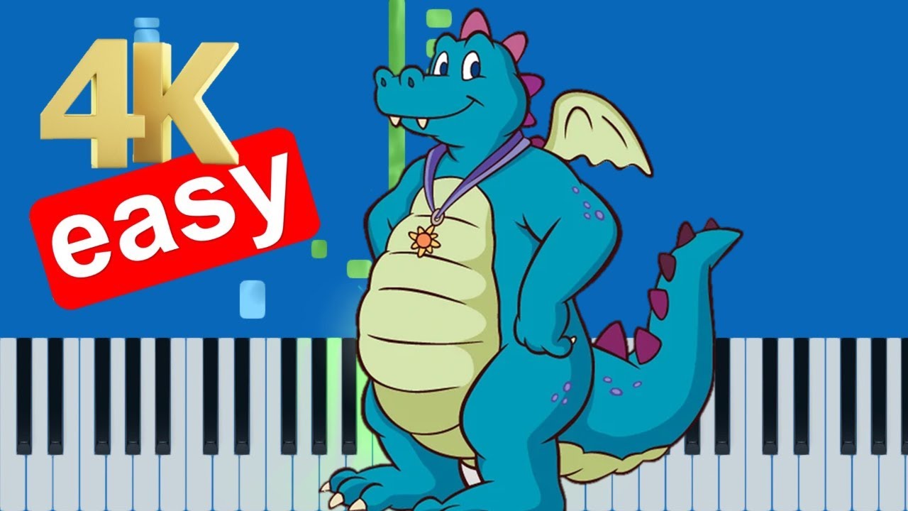 Dragon Tales Theme Song (Slow Easy) Piano Tutorial 4K - YouTube