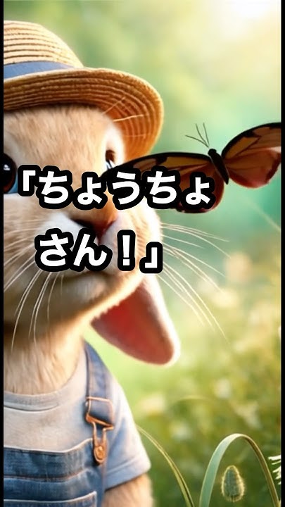 【たれ耳うさぎさん】ちょうちょ【もふもふかわいいウサギの絵本】 - YouTube
