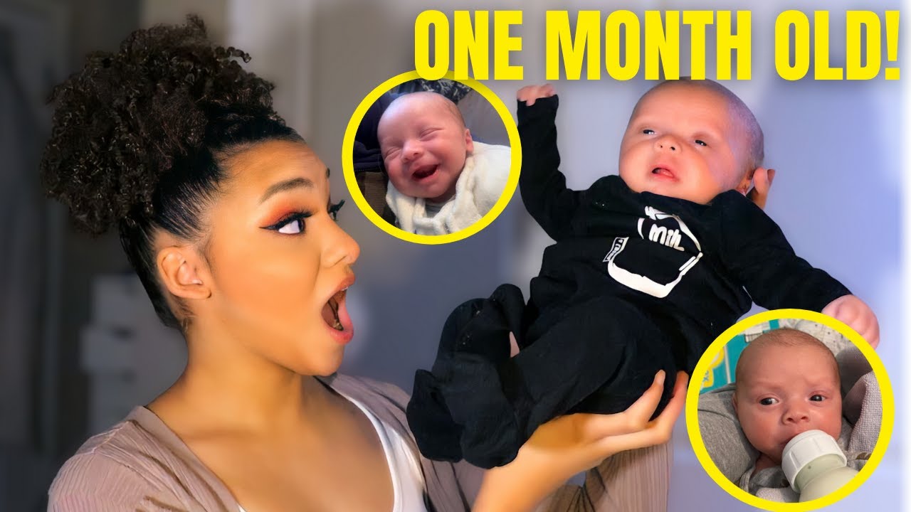 ONE MONTH OLD BABY UPDATE! - YouTube