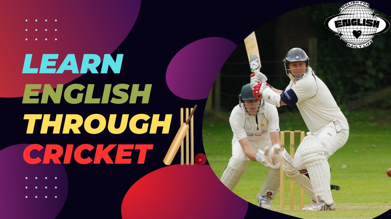 Learn English through Cricket | English for daily life - YouTube