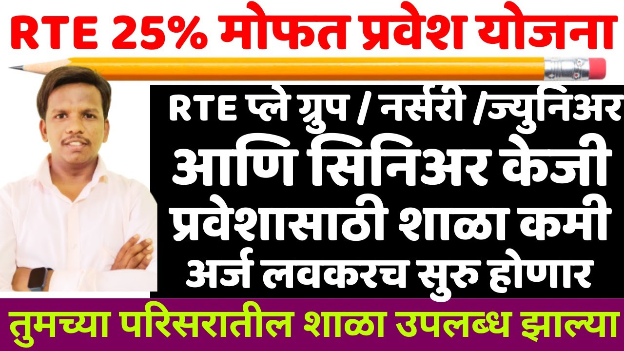 RTE 2024 to 2025🔥| Rte Admission 2024 25 Maharashtra Date RTE News ...