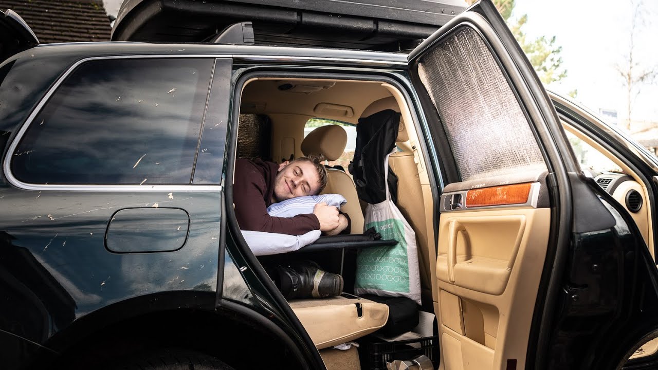 How To Sleep Comfortably In Your Car On A Budget | This Cost £25! - YouTube