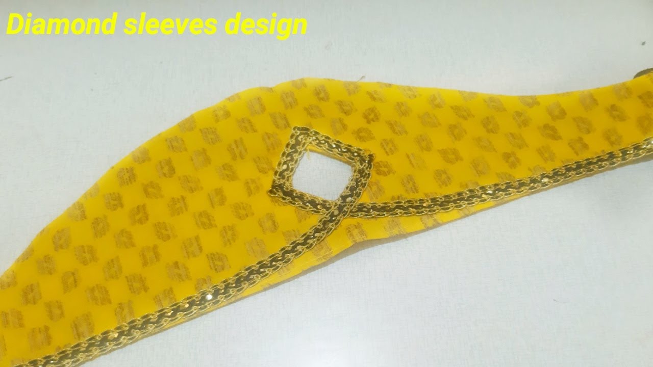 Easy and beautiful sleeves design cutting and stitching || diamond ...
