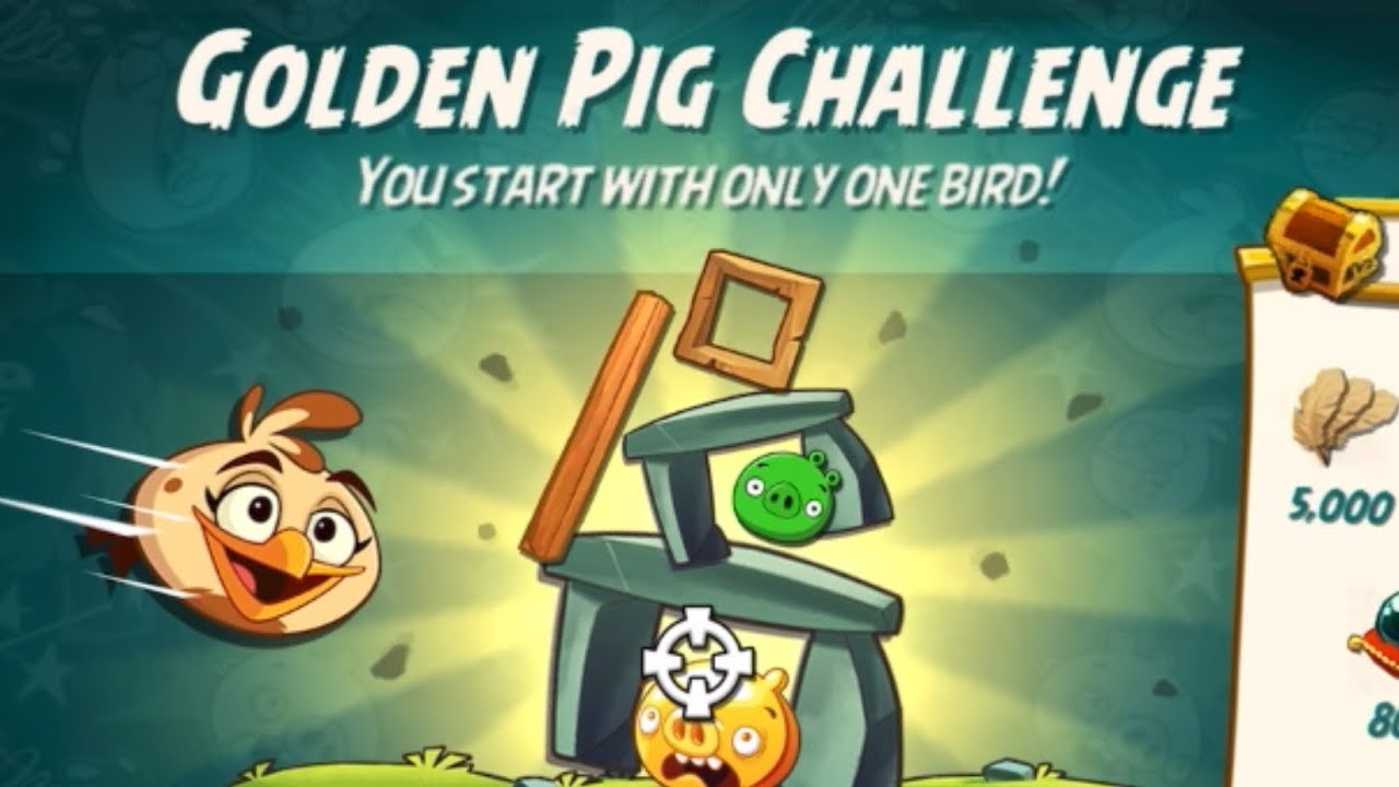 Angry Birds 2 Golden Pig Challenge - YouTube