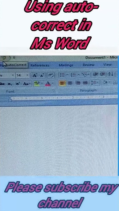Using Autocorrect in ms Word, #autocorrect #shorts, #computertricks, #computer - YouTube