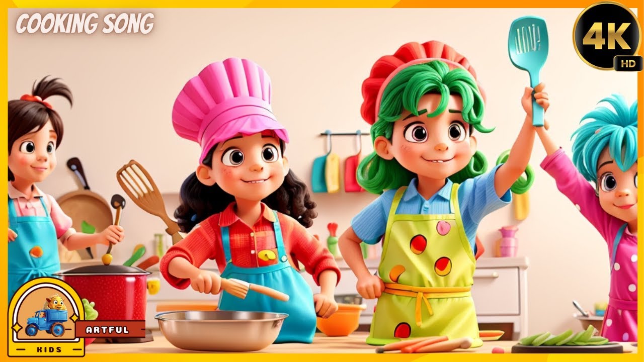 Kitchen Adventures: Fun Cooking Songs for Kids! 🎶🍳👩‍🍳 - YouTube