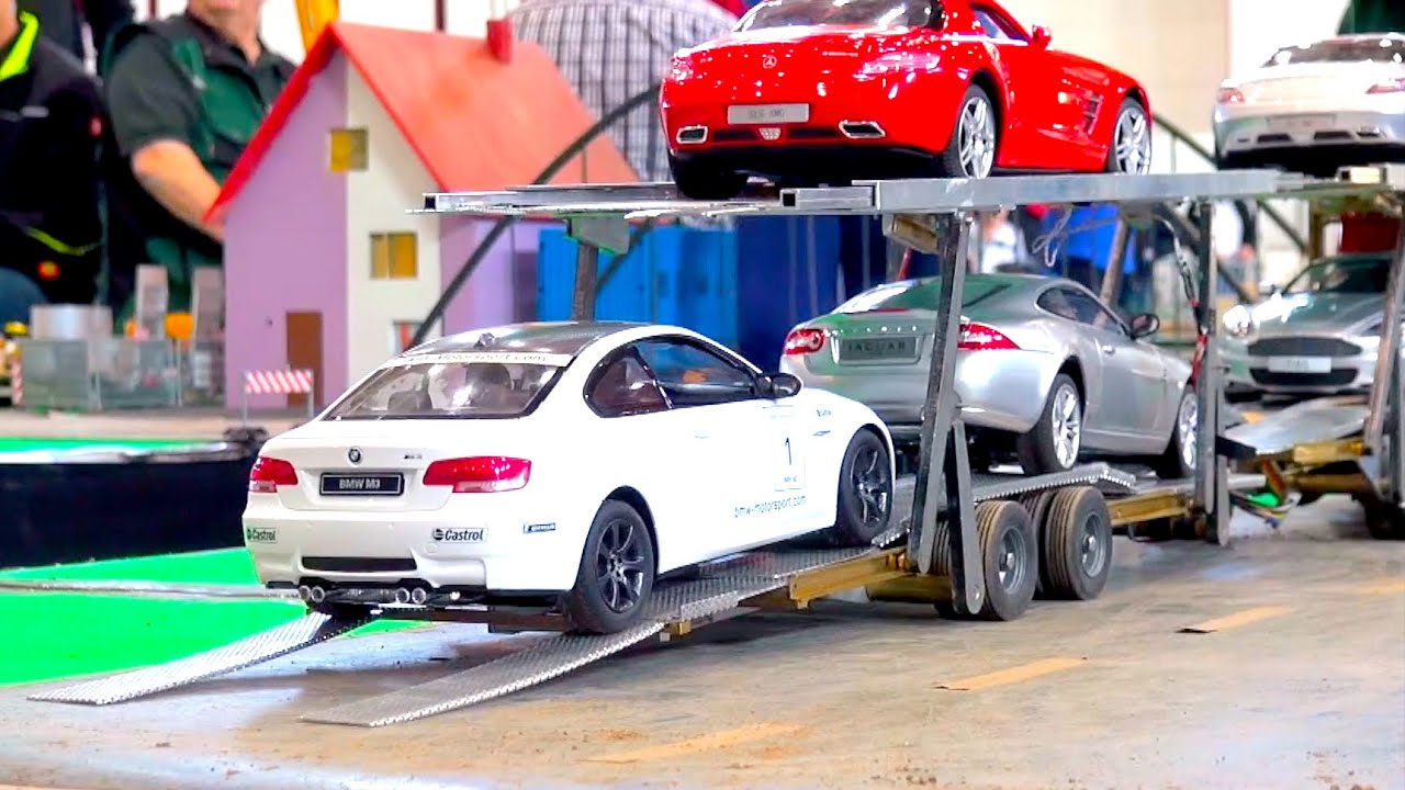 AMAZING DETAILED RC CAR TRANSPORT TRUCK / RC FIRER FIGHTERS / RC DIGGER ...