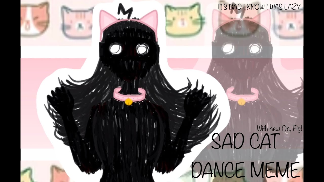 Sad Cat Dance // Animation meme// New Oc! (Fig) //LAZY// TW in desc ...