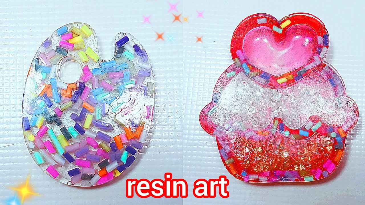 resin art 🎨 ️ how make little things with resin / resin sweet/ resin ...
