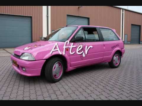 Citroen Ax GT Chic "the pink panther" - YouTube