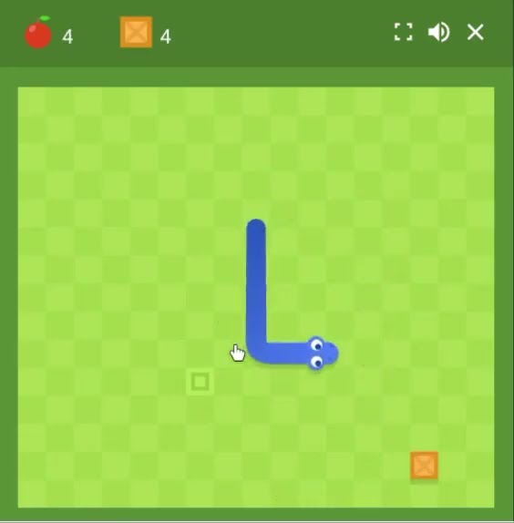 Trying to get a highscore of 100 in google snake gamemode crate with ...