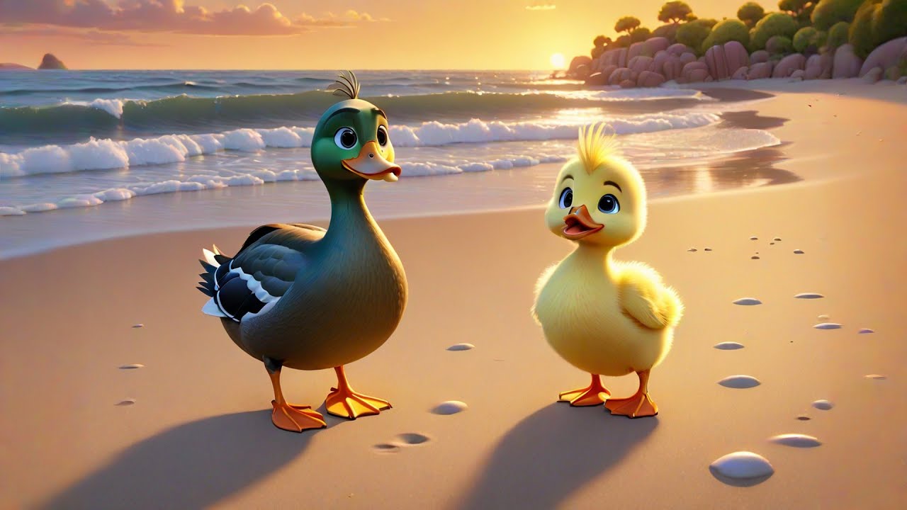 Three Baby Ducks Learn A B C | Alphabet Song for Kids | Fun Nursery ...