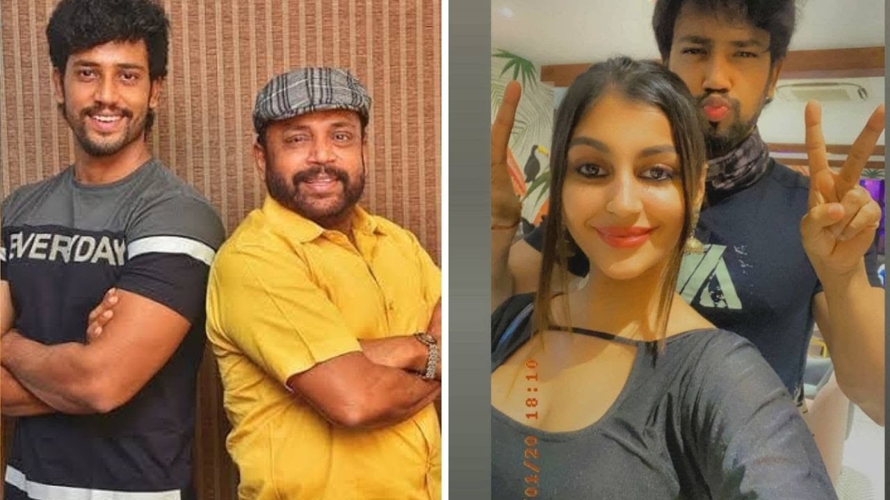 Actor Umapathy With Girl Friend and Father Ramaiyah Real Family Pics ...