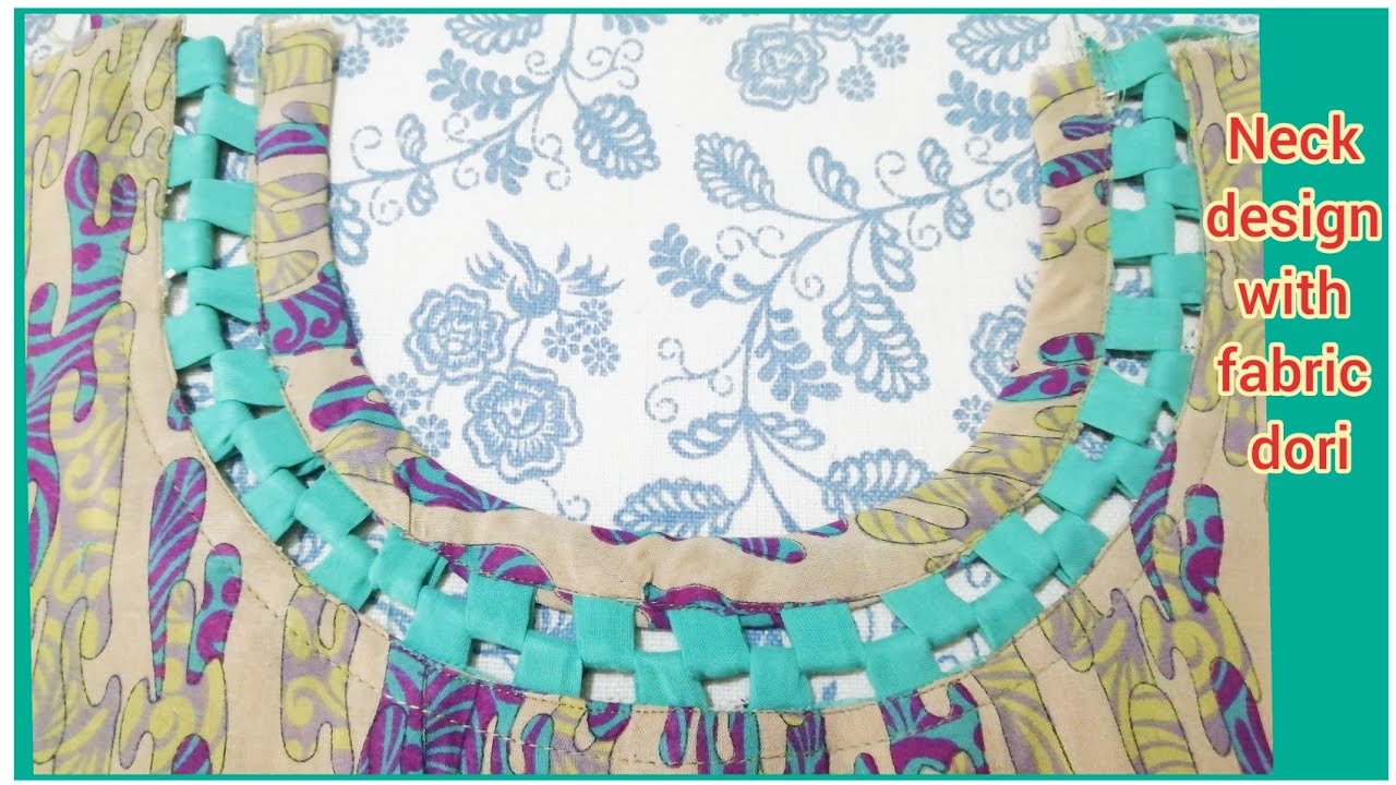 very easy and beautiful gala design with fabric dori |thin and thick ...