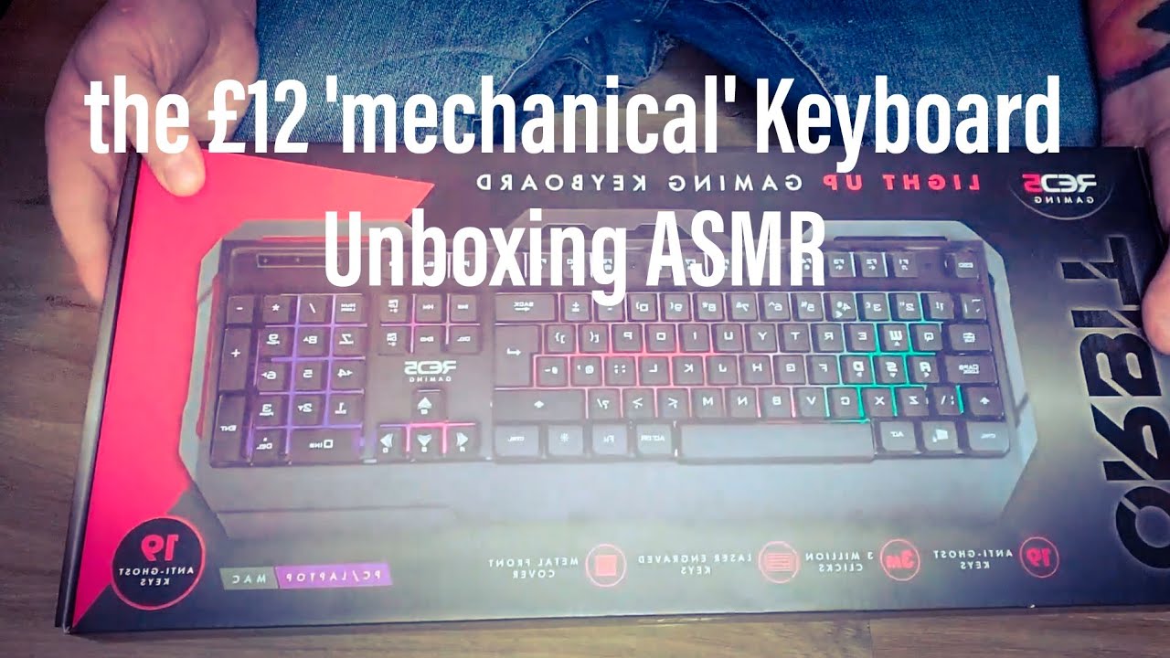 The £12 Gaming 'Mechanical' Keyboard Unboxing | ASMR - YouTube