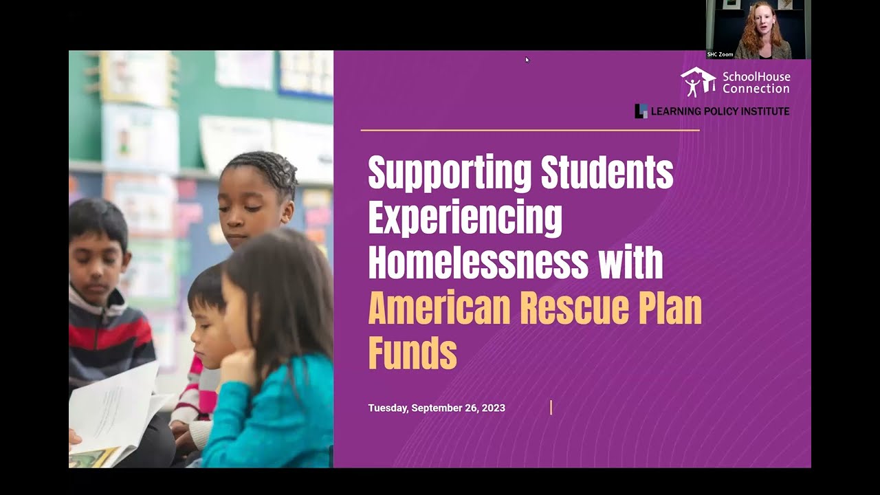 Supporting Students Experiencing Homelessness with American Rescue Plan ...