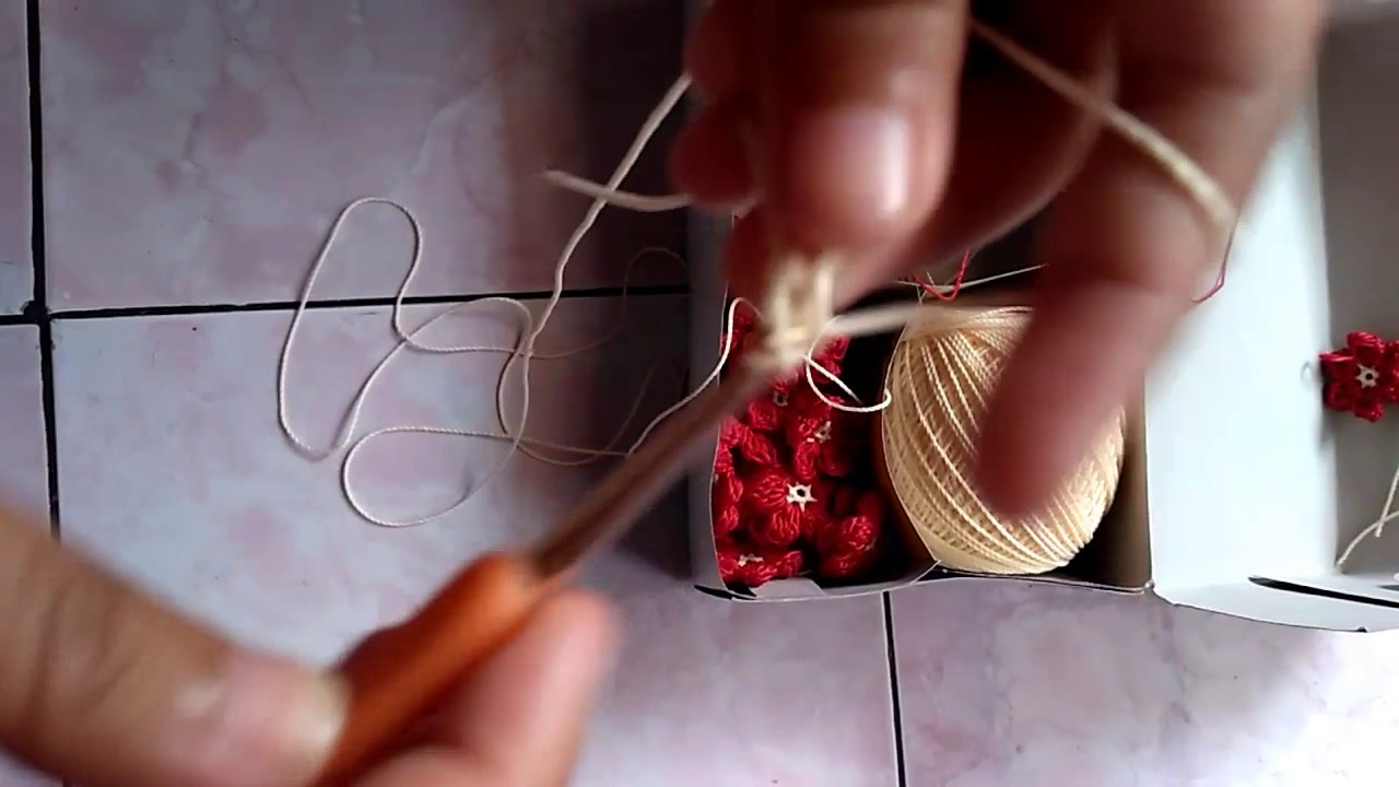 Bunga-bunga crochet tutorial by Fayzaic - YouTube