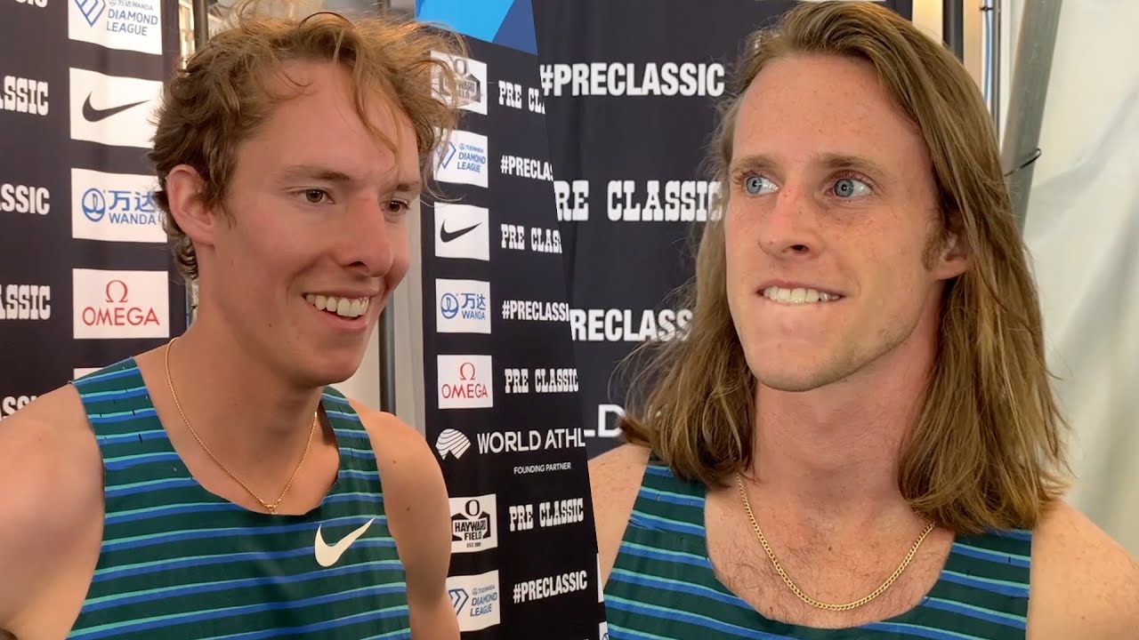 Cole Hocker & Cooper Teare Break Down Pre Classic Mile Race - YouTube