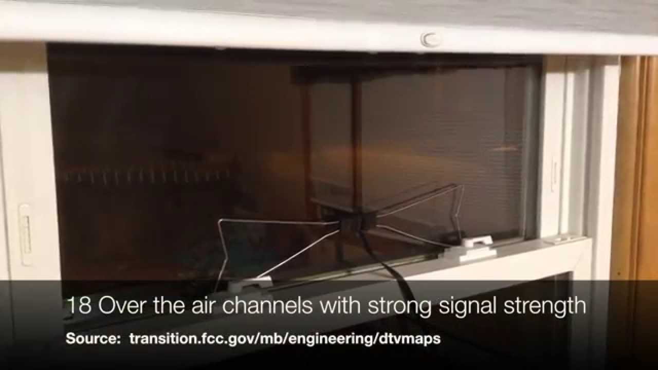 Indoor UHF Bow Tie TV Antenna Unboxing, Setup and Review - YouTube